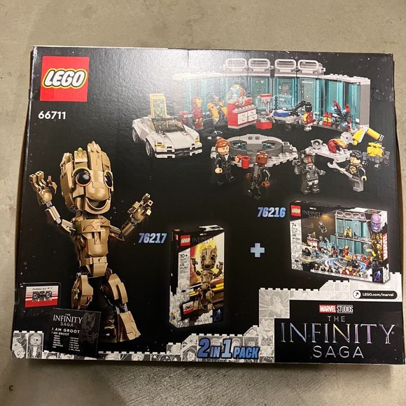 Lego | Toys | New Lego Marvel Baby Groot And Iron Man Copack 66711 ...